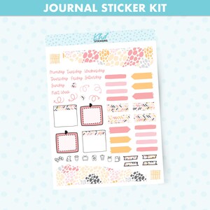 Pretty Spots Journal Weekly Sticker Kit, to Fit Most Planners, Dot ...