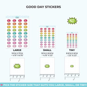 Good Day Planner Stickers, Three Sizes Including Tiny, Removable - Etsy