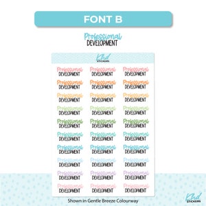 Professional Development Script Stickers, Planner Stickers, Two Sizes ...