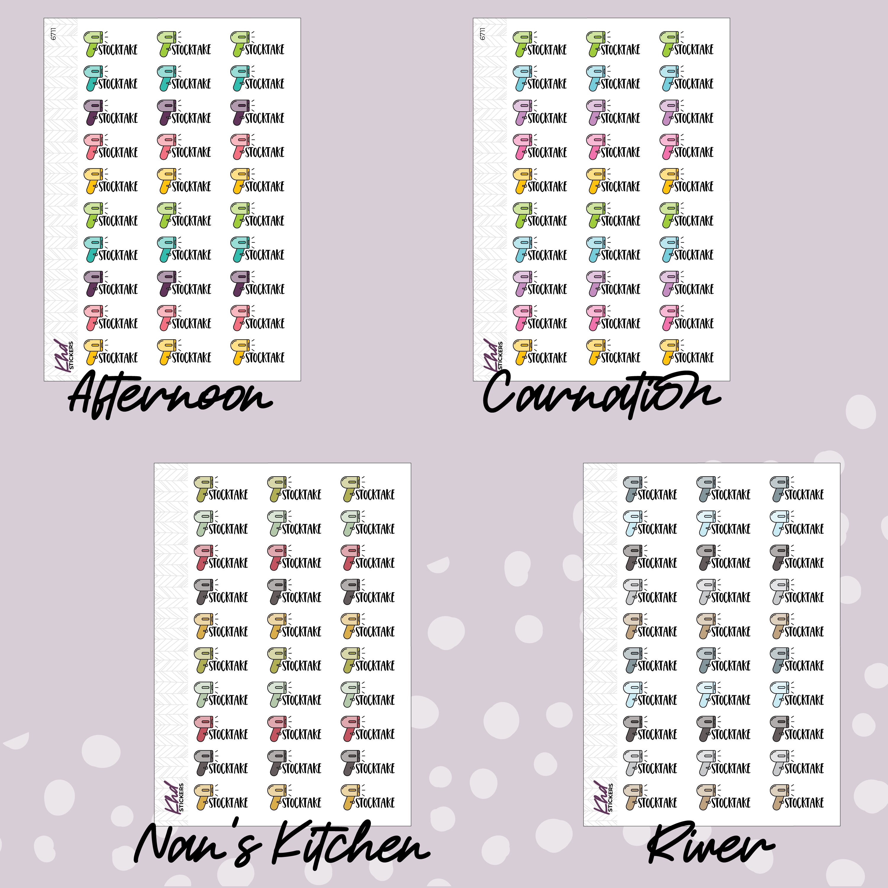 Stocktake Stickers Planner Stickers Removable - Etsy