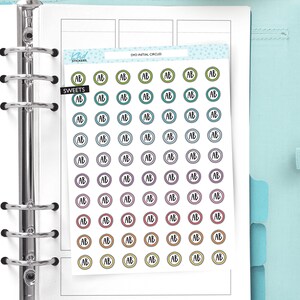 Design Your Own, Cute Initial Stickers, Removable, Personalised Custom ...