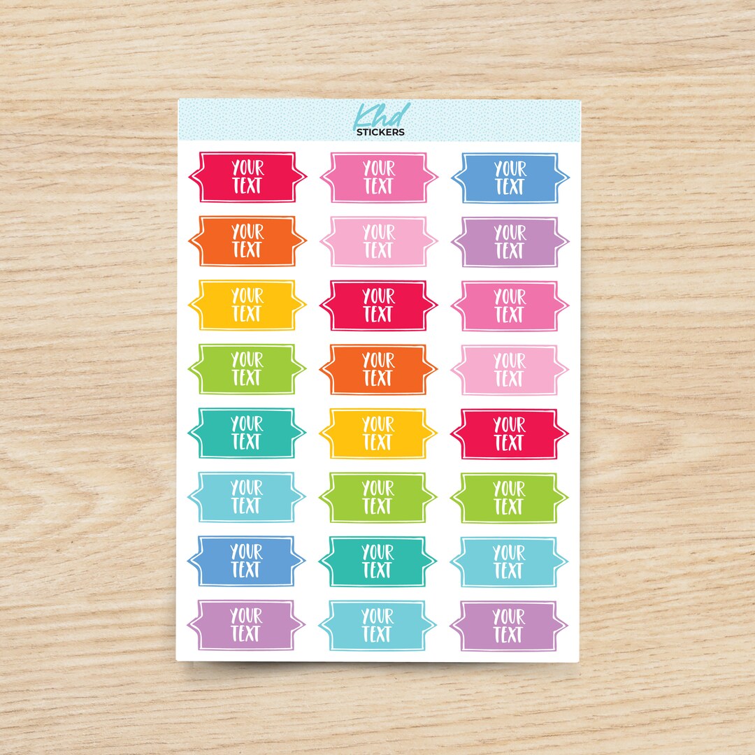 Design Your Own, Fun Header Stickers, Planner Stickers, Removable ...