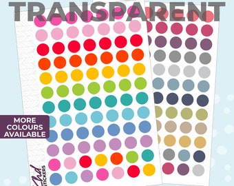 Clear Dot Stickers - Etsy
