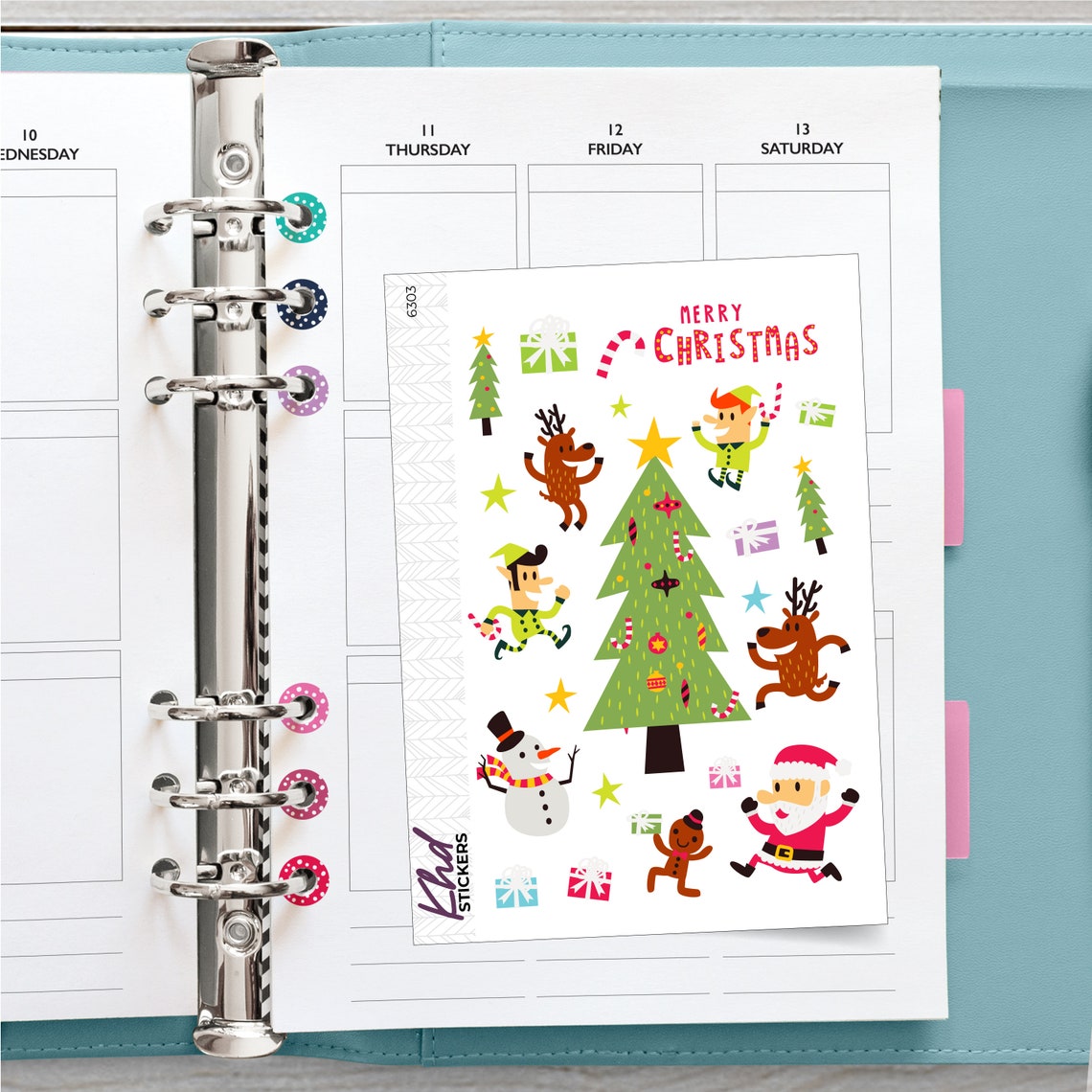 Fun Christmas Stickers Planner Stickers Removable - Etsy