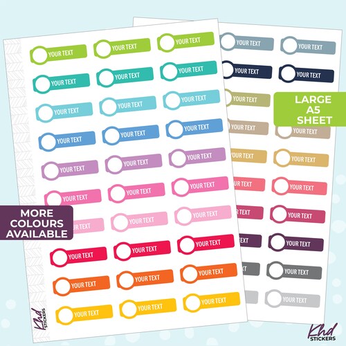 Design Your Own Fun Header Stickers Planner Stickers - Etsy