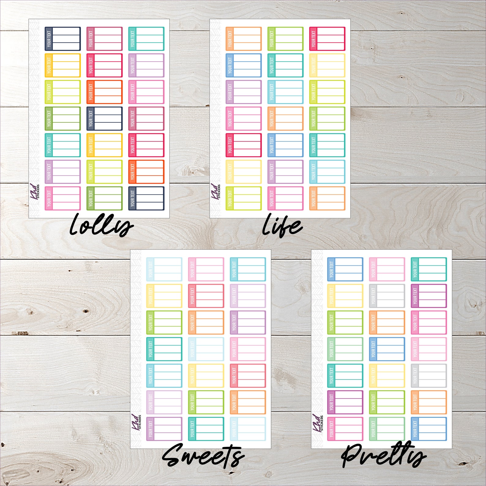 Design Your Own Lists Stickers Planner Stickers Removable | Etsy