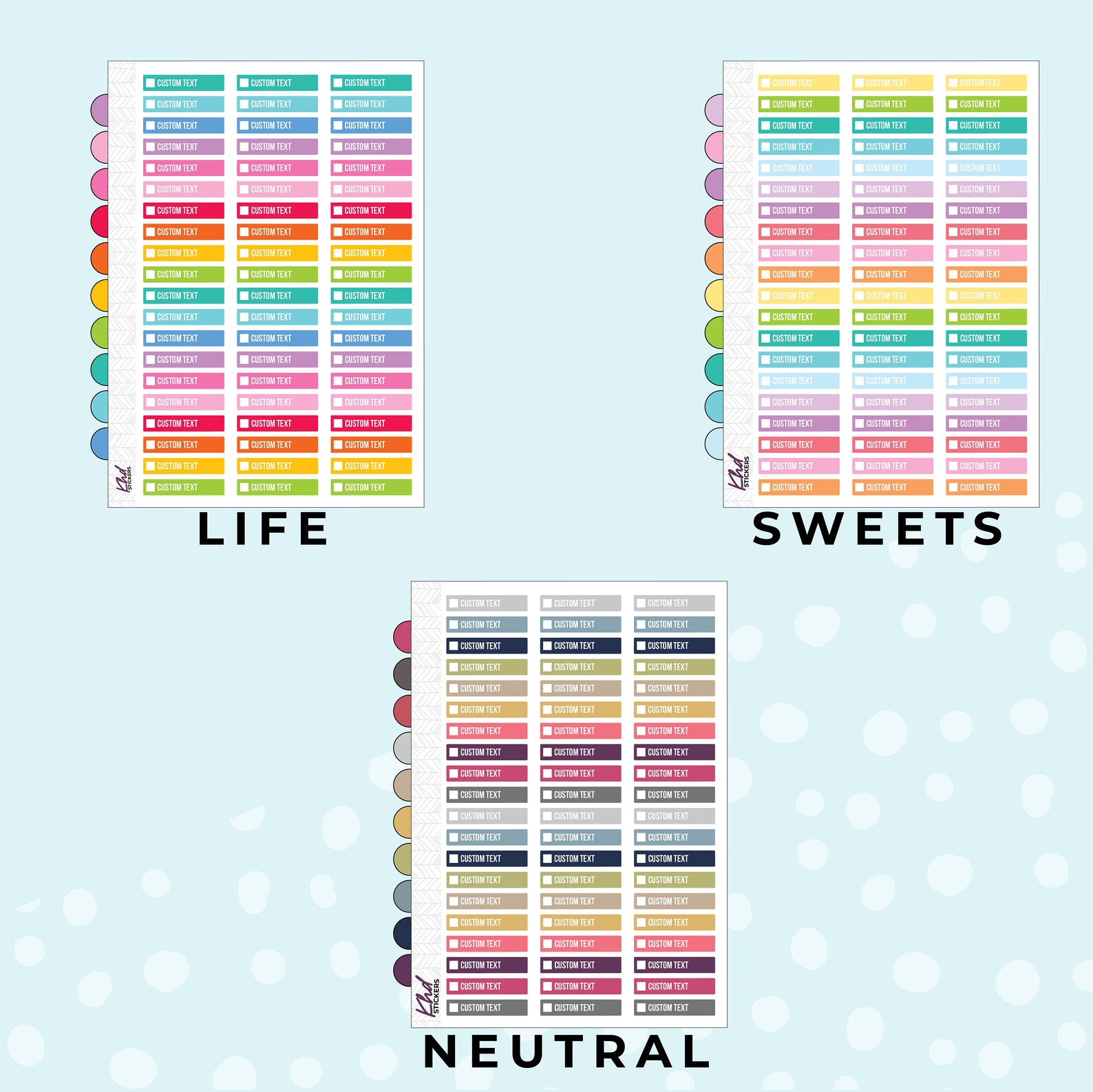 Design Your Own Check Box Labels Customised & Personalised - Etsy