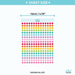 Dot Stickers With Clear / Transparent Option, Planner Stickers ...