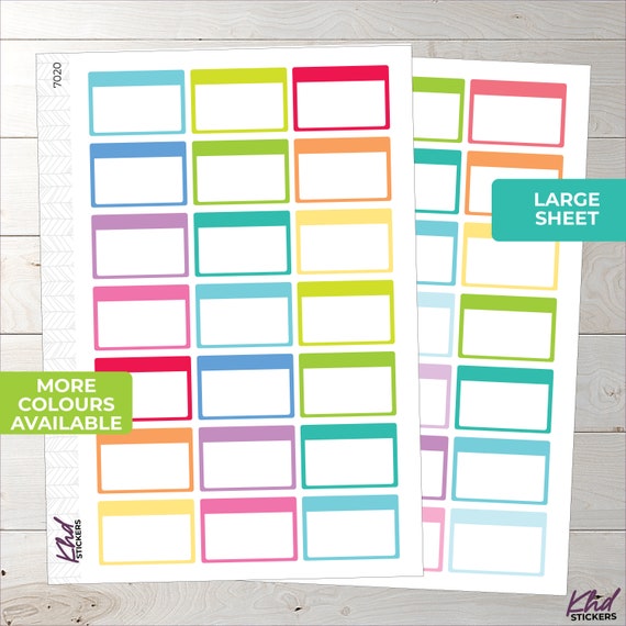 Half Box Planner Stickers Planner Stickers Removable | Etsy