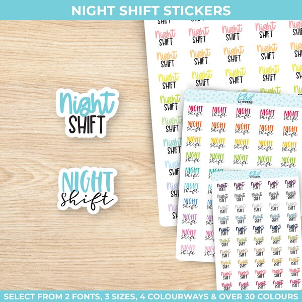 Night Shift Planner - Etsy