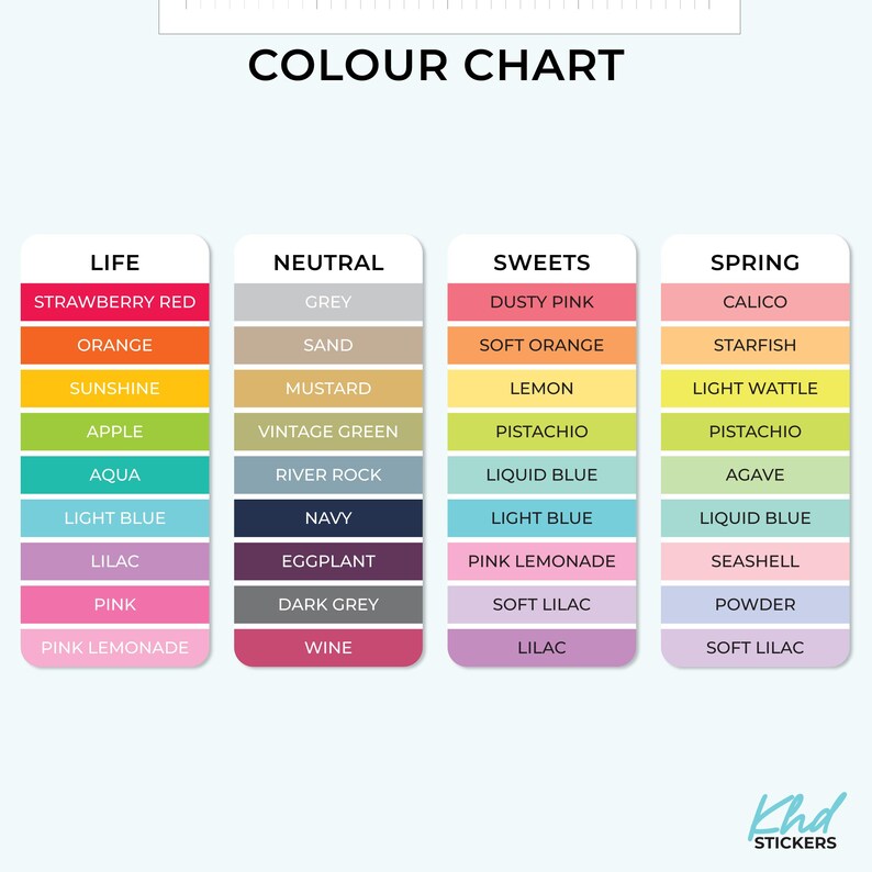 Yay! Planner Stickers, Block Script, 3 Sizes With Tiny, Small, and ...