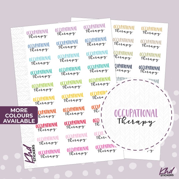 Occupational Therapy Script Planner Stickers Removable - Etsy