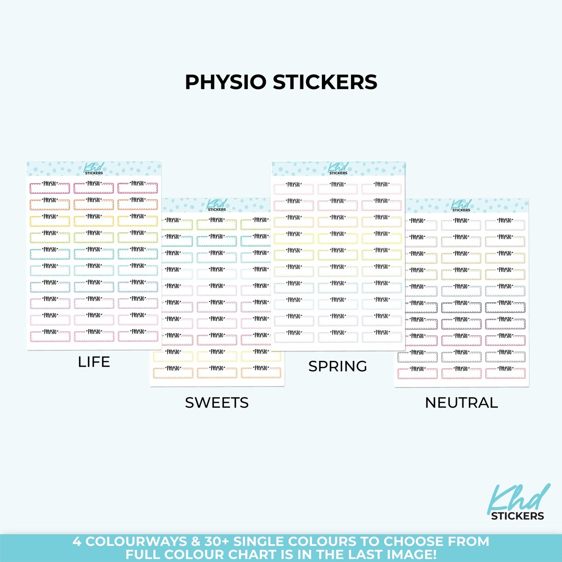 Physio Boxes Stickers, Planner Stickers, Removable - Etsy