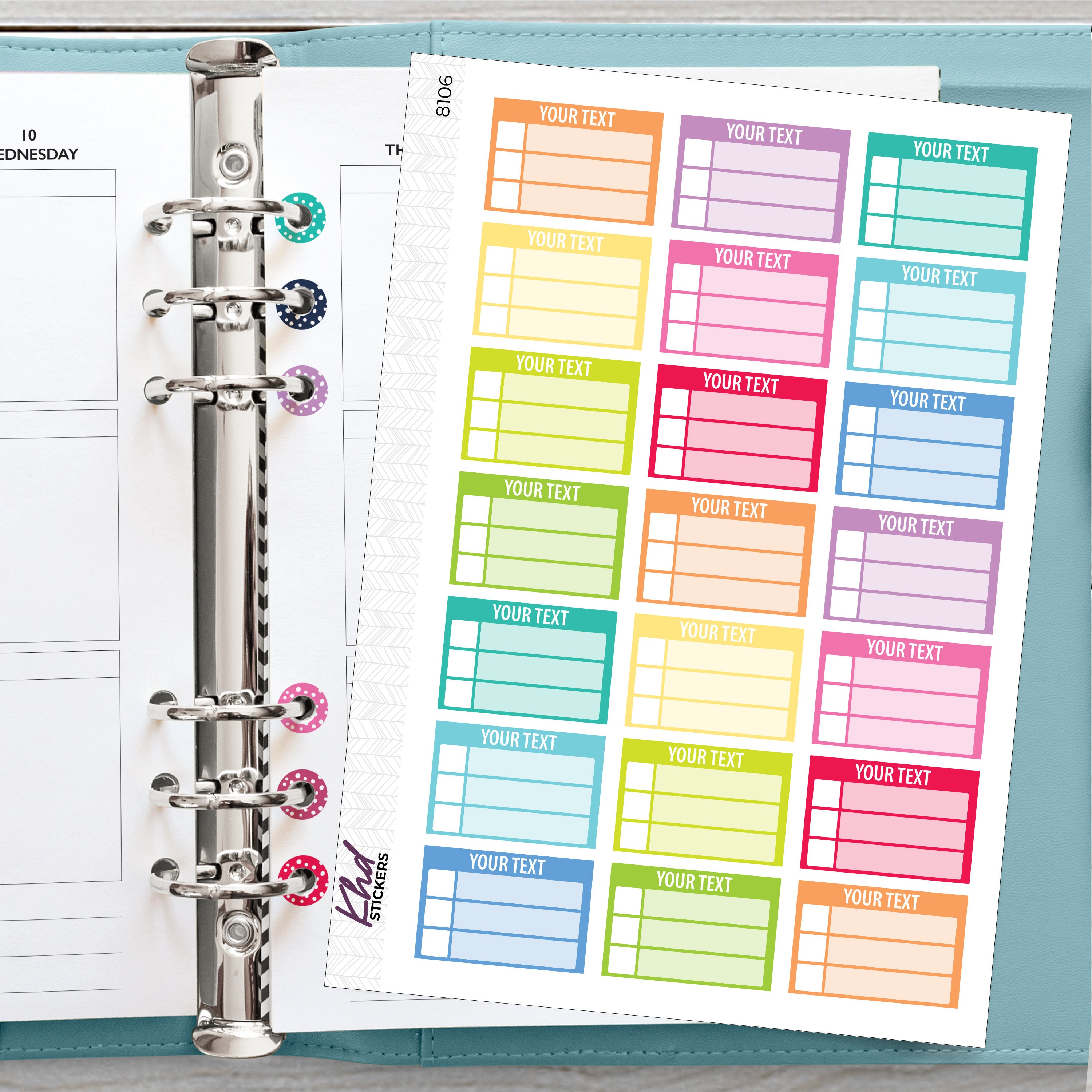 Design Your Own Checklist Stickers Planner Stickers | Etsy