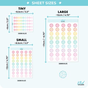 Netball Icon Planner Stickers, Three Sizes Including Tiny, Removable - Etsy