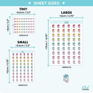 PJ Day Planner Stickers, Three Sizes Including Tiny, Removable - Etsy