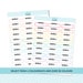 A Year of Date Dots Stickers Planner Stickers Removable - Etsy