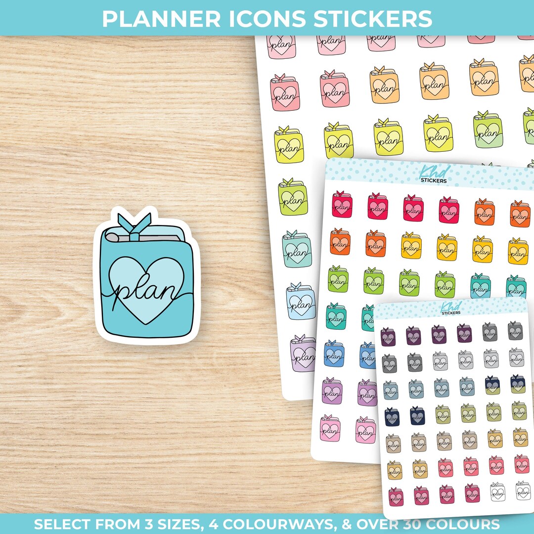 Planner Icons Planner Stickers, Removable - Etsy
