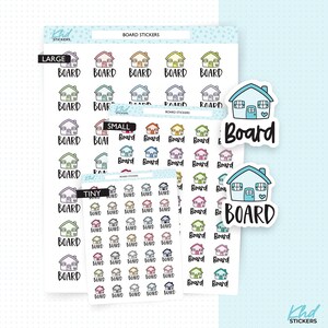 Board Planner Stickers, Three Sizes Including Tiny, Removable - Etsy