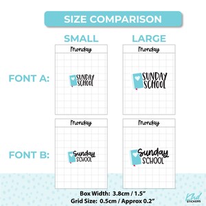 Sunday School Stickers Planner Stickers Two Sizes Removable - Etsy