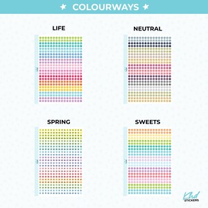 A Year of Date Dots Stickers, Planner Stickers, Removable - Etsy