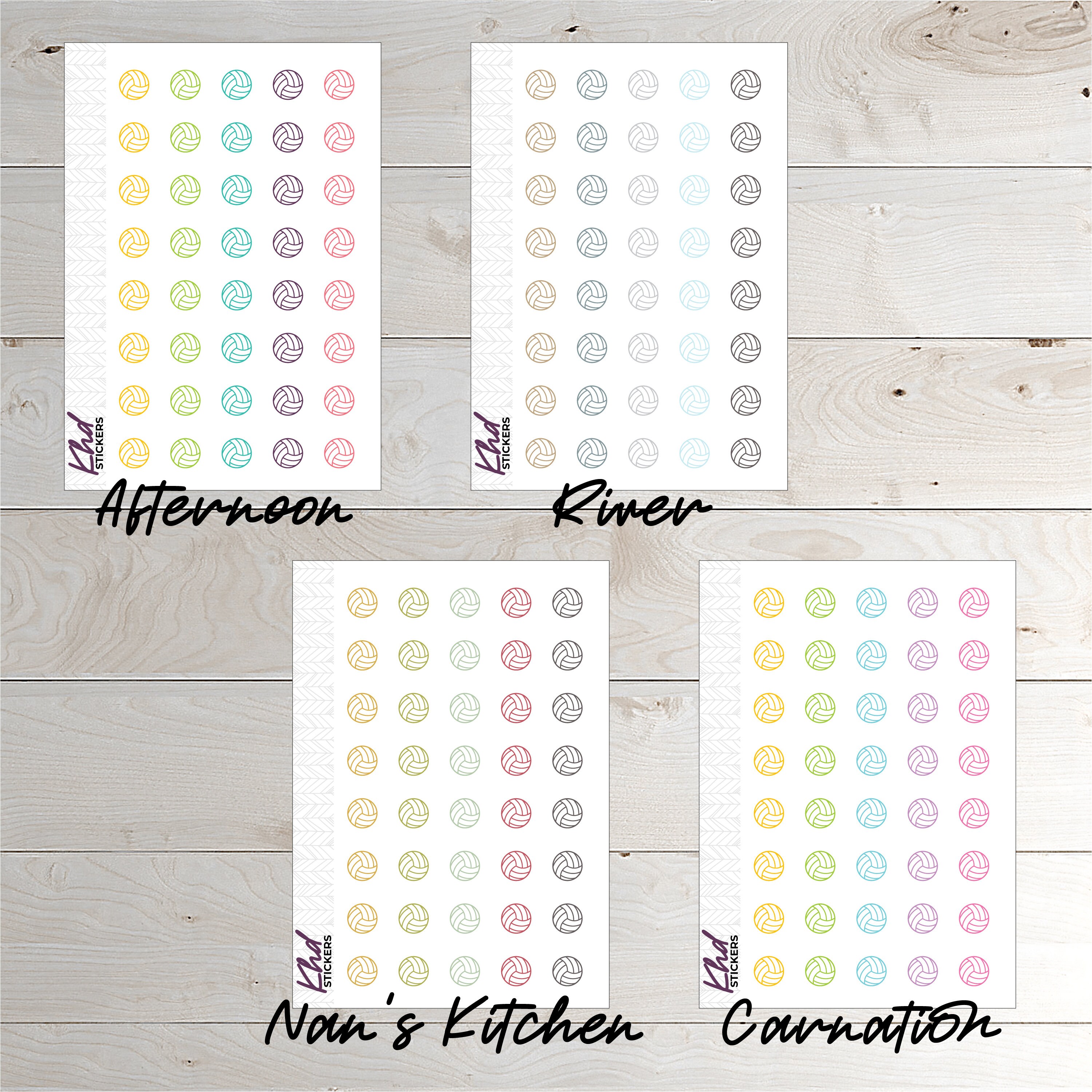Netball Icon Stickers Planner Stickers Removable | Etsy