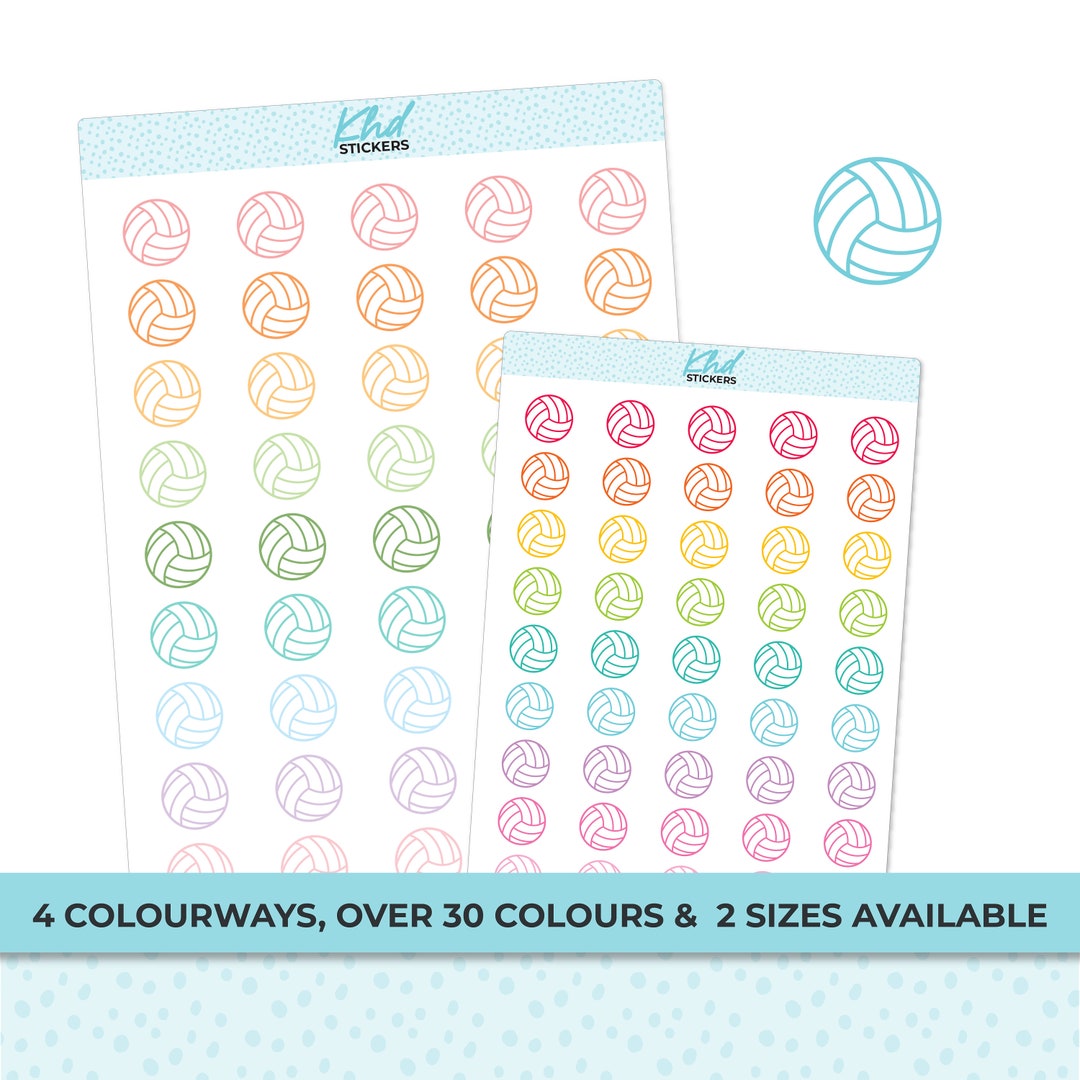 Netball Icon Stickers, Planner Stickers, Two Sizes, Removable - Etsy