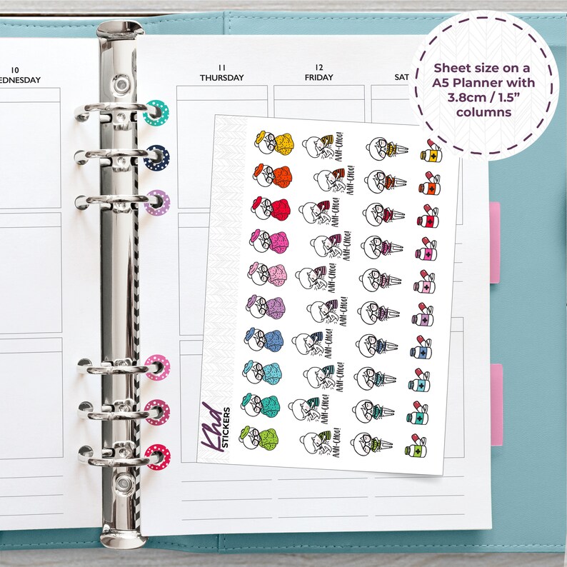Planner Girl Stickers Sick Day Stickers Planner Stickers - Etsy