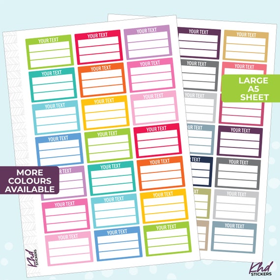 Design Your Own Half Boxes Removable Personalised Custom | Etsy