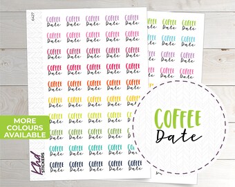 Coffee Date Stickers | Etsy