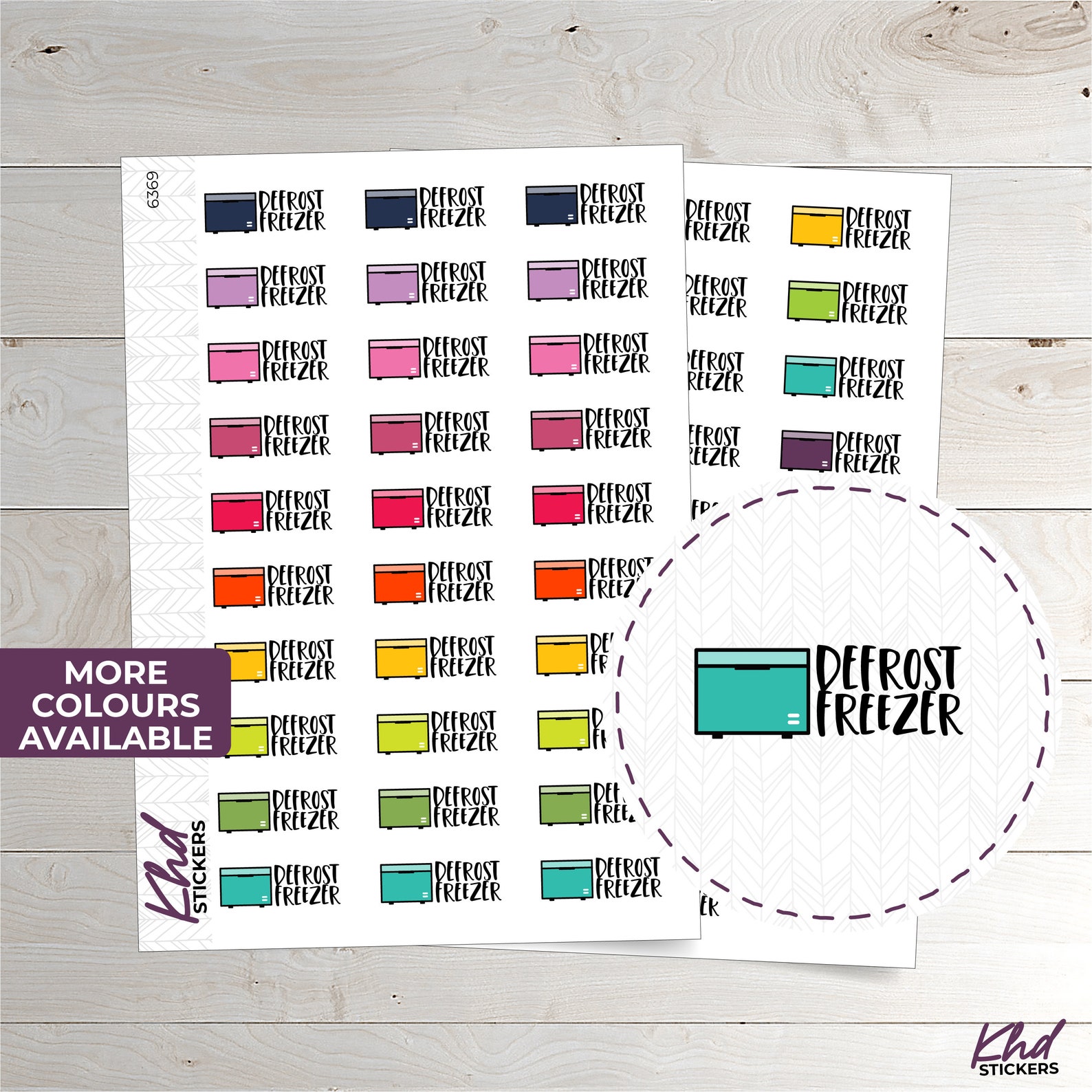 Defrost Freezer Stickers Planner Stickers Removable | Etsy