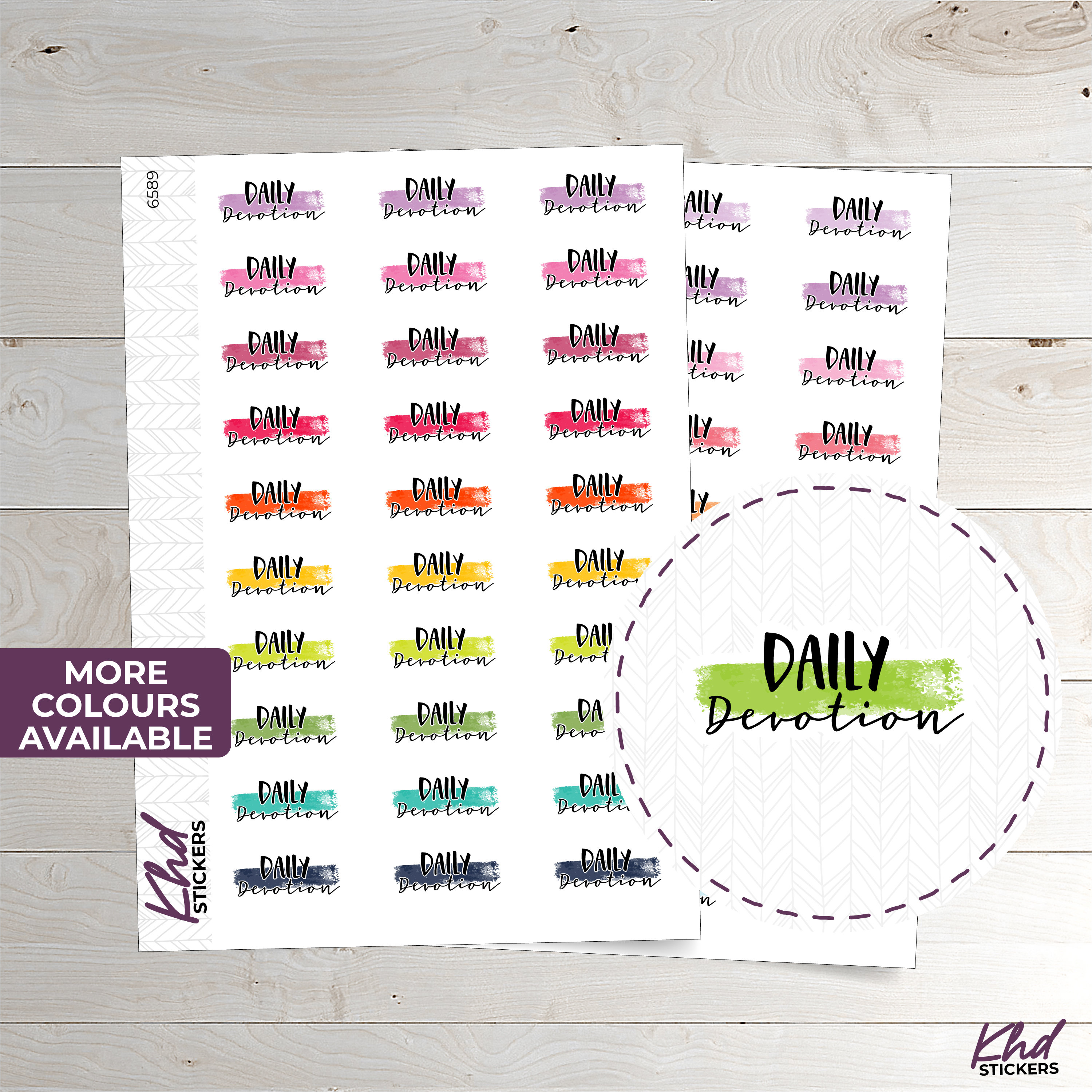 Daily Devotion Stickers Planner Stickers Removable | Etsy