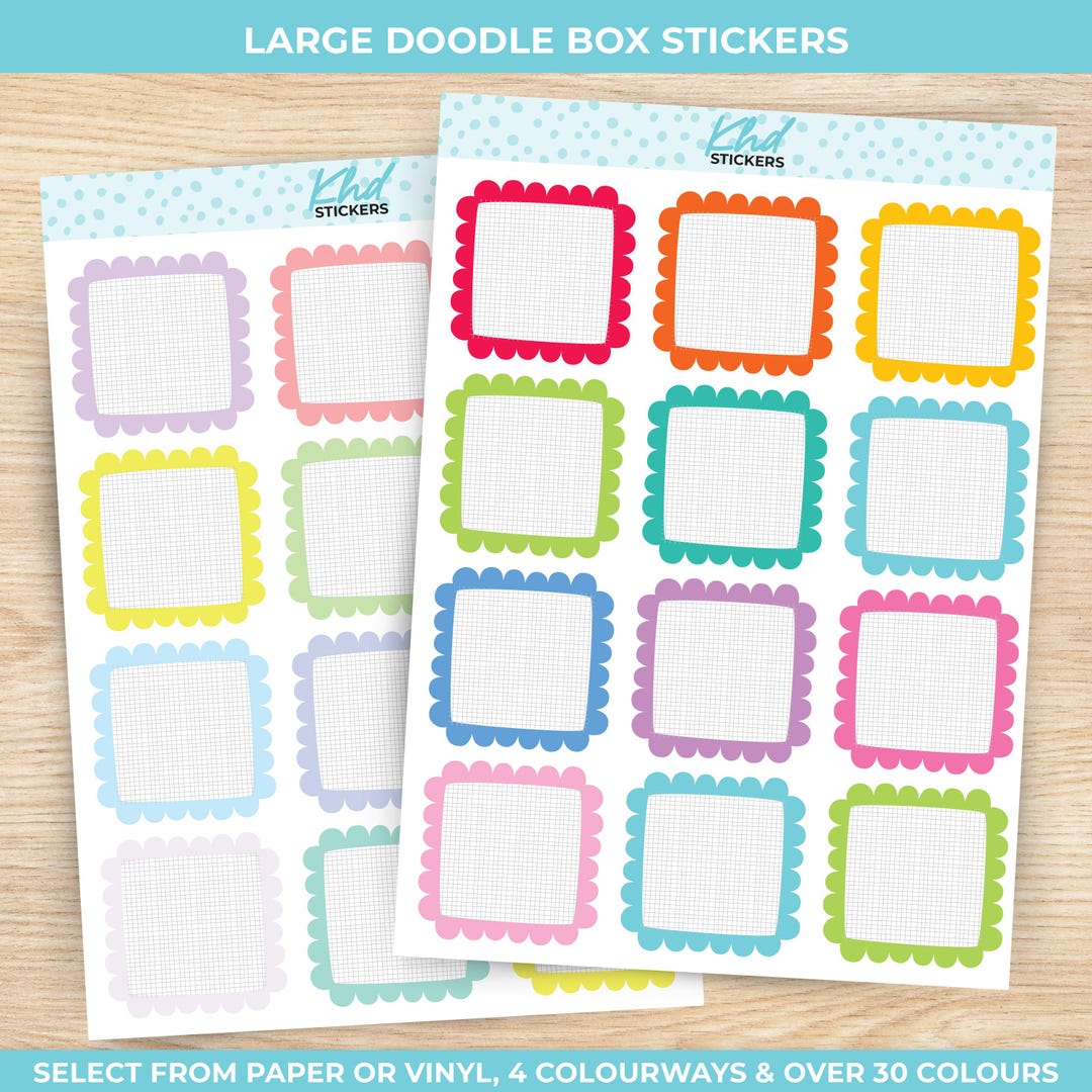 Large Doodle Boxes With Cross Hatch Pattern, Boxes Functional Planner ...
