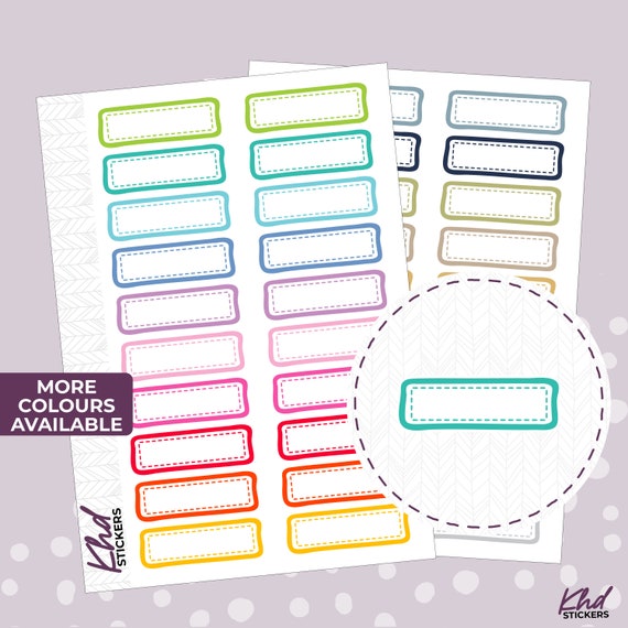 Hand-drawn Quarter Box Stickers Planner Stickers Removable - Etsy