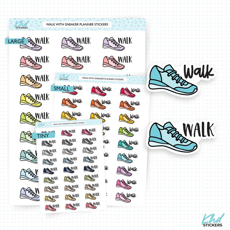 Walk Stickers - Etsy