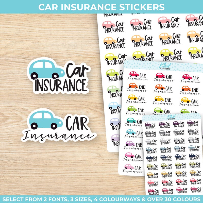 Insurance Stickers - Etsy