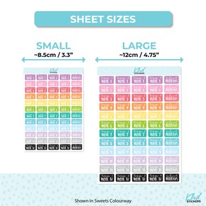 School Term Planner Stickers Planner Stickers Removable - Etsy