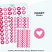 Heart Stickers, Planner Stickers, Removable - Etsy