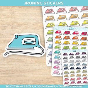 Ironing Planner Stickers, Three Sizes Including Tiny, Removable - Etsy