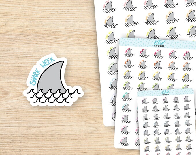 Shark Sticker Sheet! 18 Fun and Educational Shark Stickers Unique ...