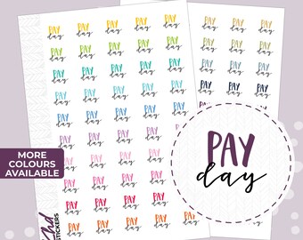 Pay Day Planner Stickers - Etsy