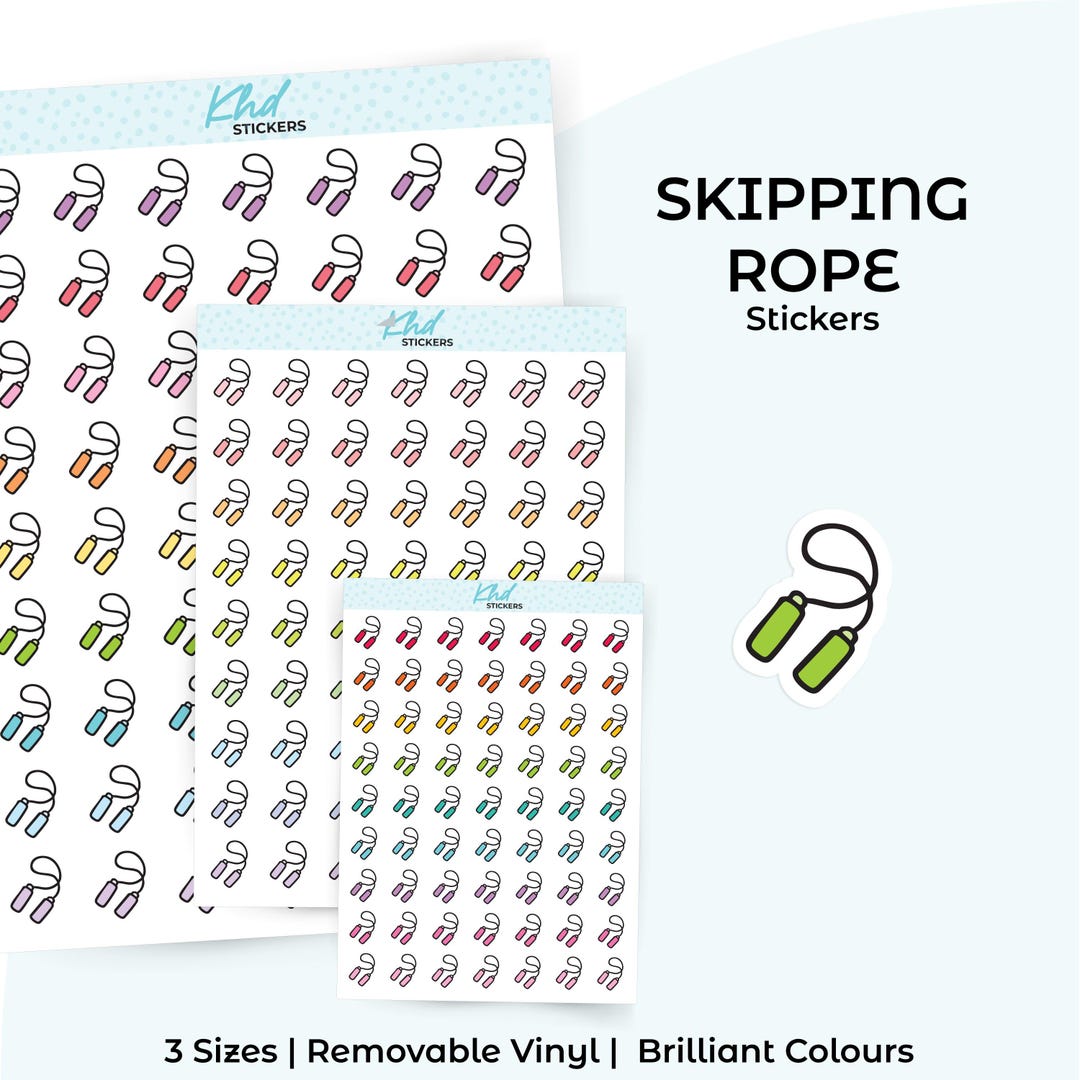 Skipping / Jump Rope Stickers , Planner Stickers - Etsy