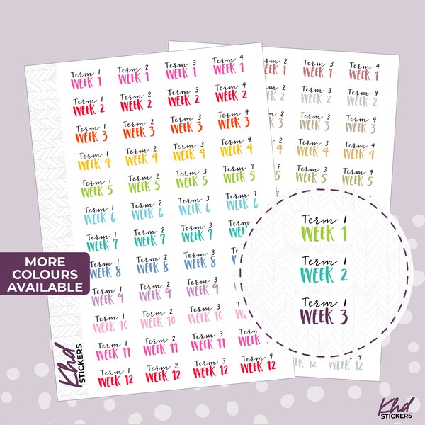 School Year Planner Stickers - Etsy