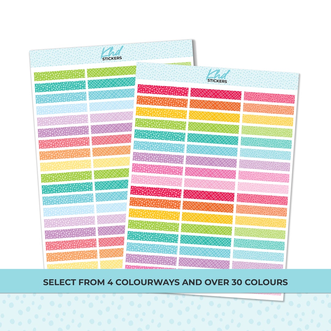 Divider Stickers Fun Patterns Borders and Dividers for 1.5 38mm Planner ...