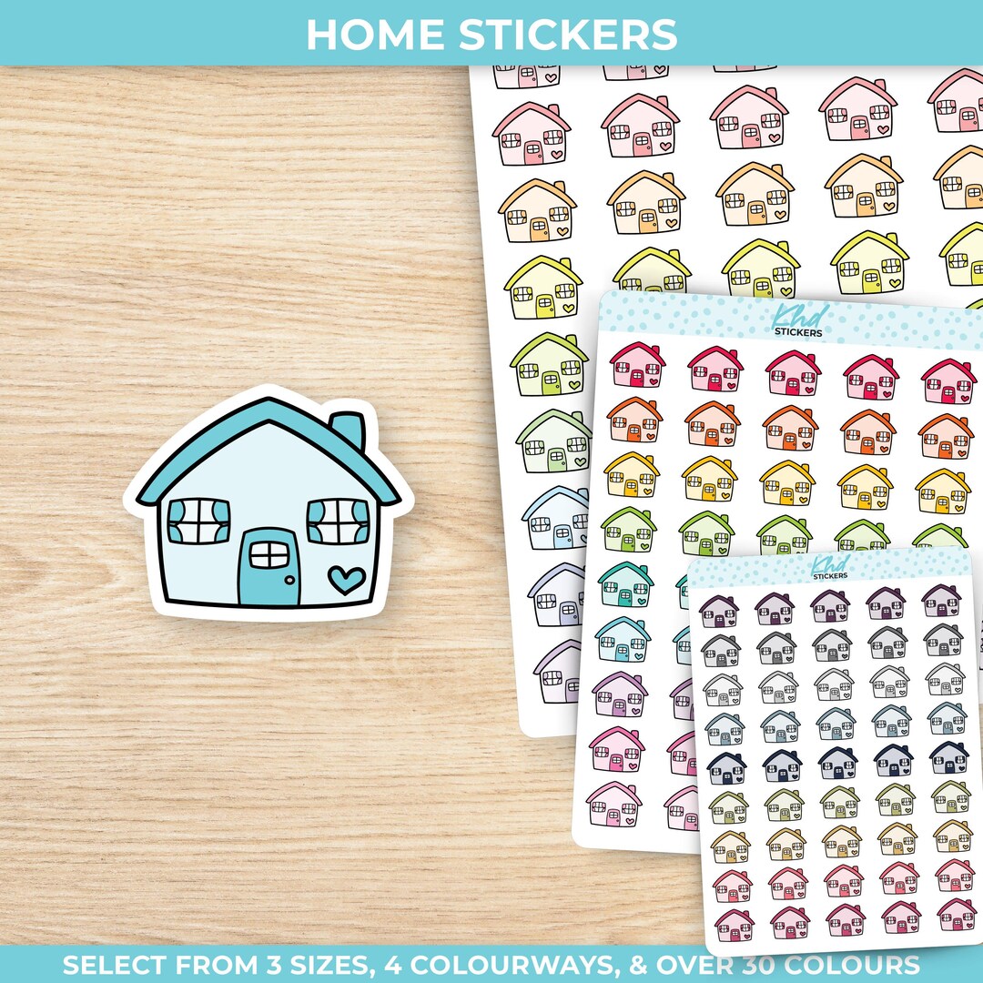 Home Planner Stickers, Three Sizes Including Tiny, Removable - Etsy