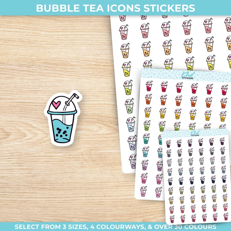 Bubble Tea Stickers - Etsy Australia