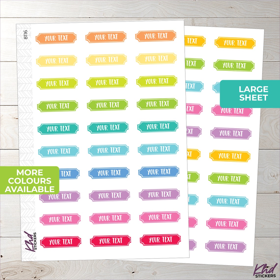 Design Your Own Fun Header Stickers Planner Stickers | Etsy
