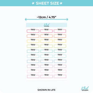 Physio Boxes Stickers, Planner Stickers, Removable - Etsy