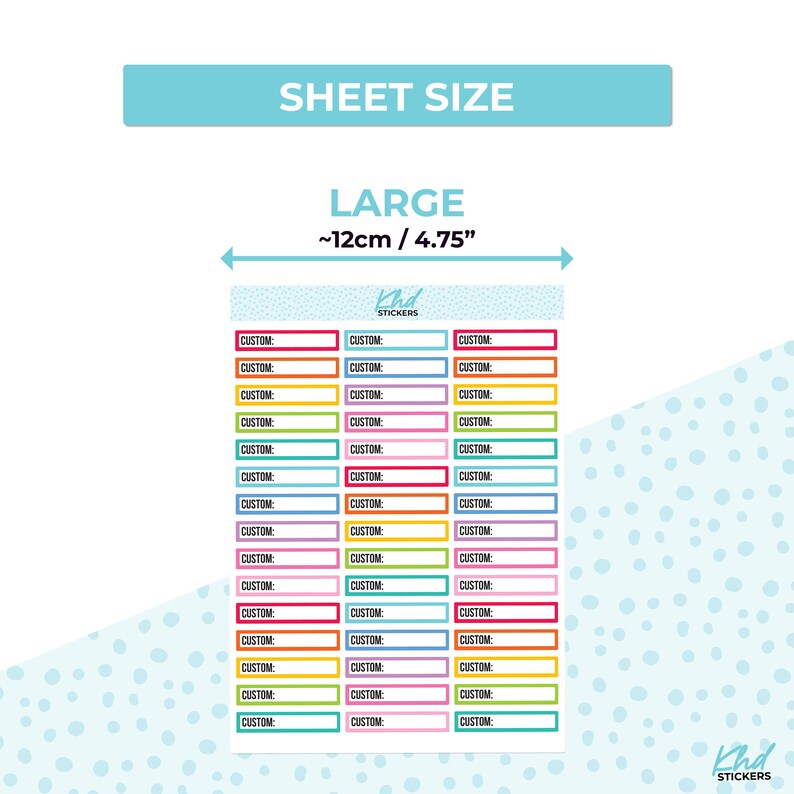 Design Your Own Info Labels Customised & Personalised - Etsy