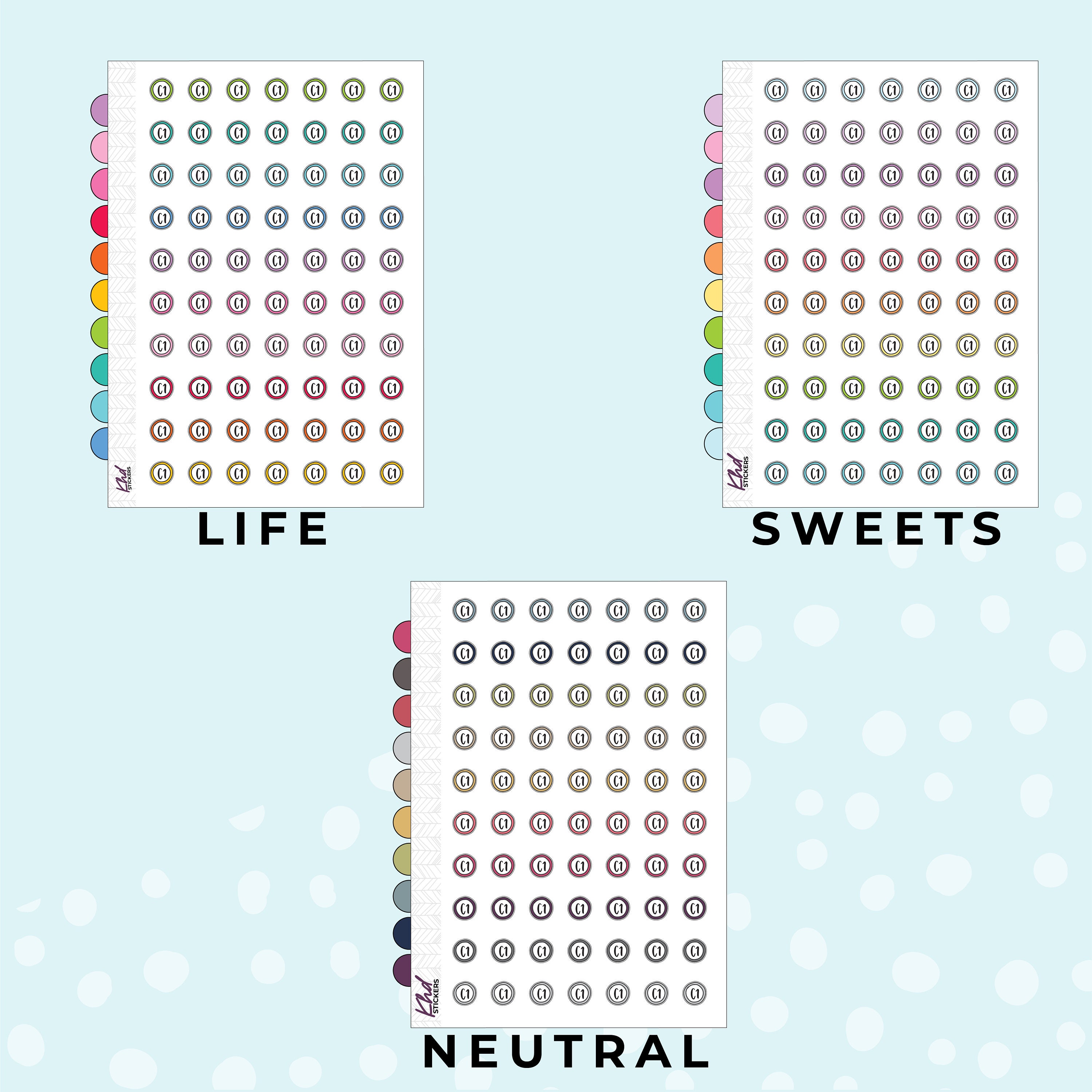 Design Your Own Cute Initial Stickers Removable - Etsy